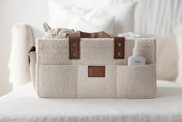 Nappy Caddy Organiser | Snow Tan | Linen Label – adoreu baby, Babyland ...
