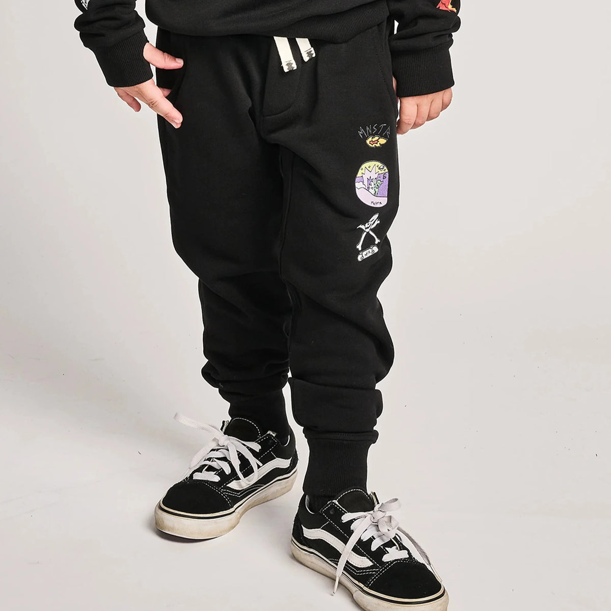 Stickers Pant | Black | mnstrkids – adoreu baby Launceston